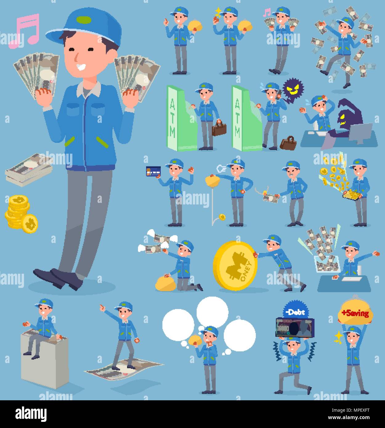 Money Factory Coins Stock Vector Images - Alamy