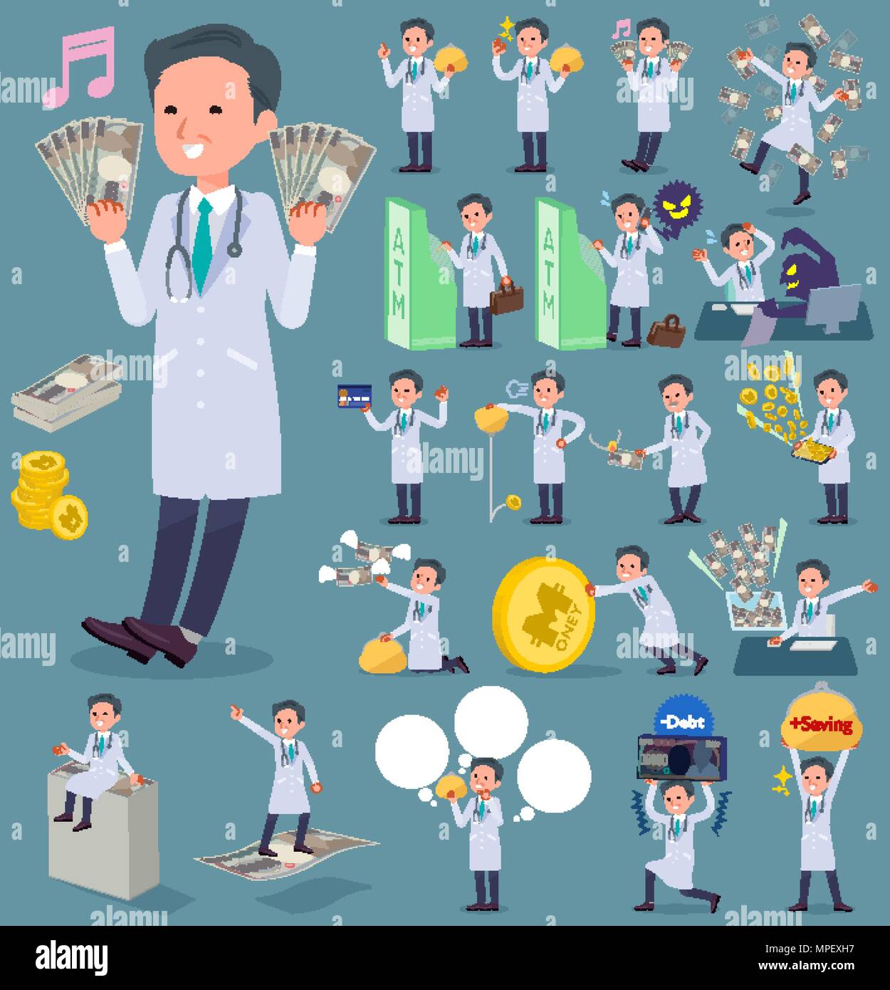 Doctor bills Stock Vector Images - Alamy
