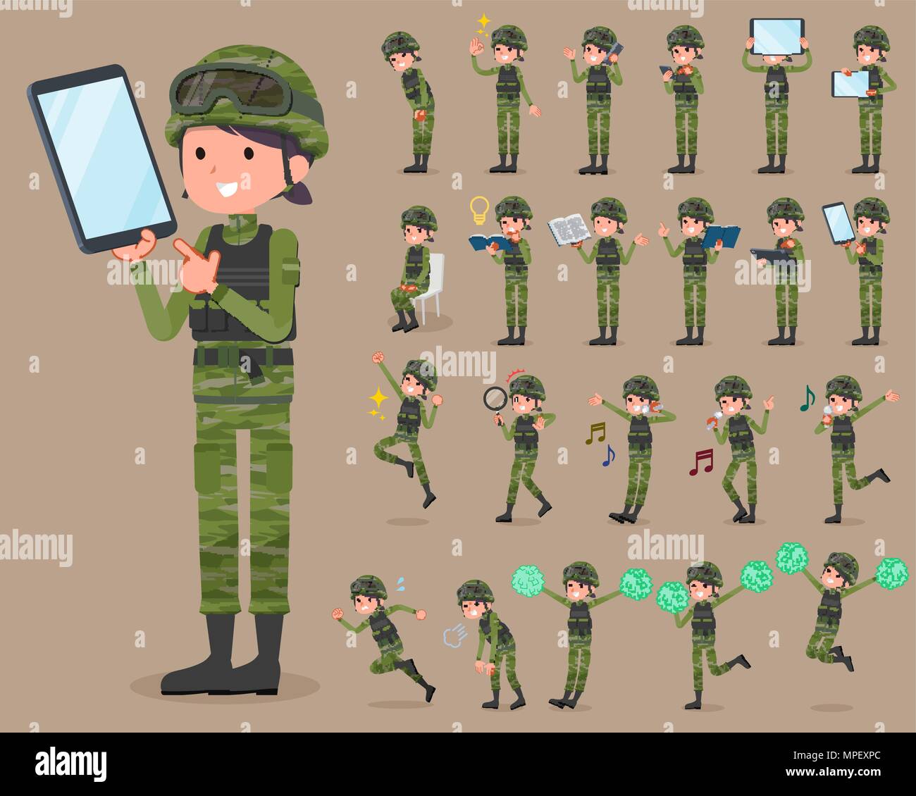 Soldier dancing Stock Vector Images - Alamy