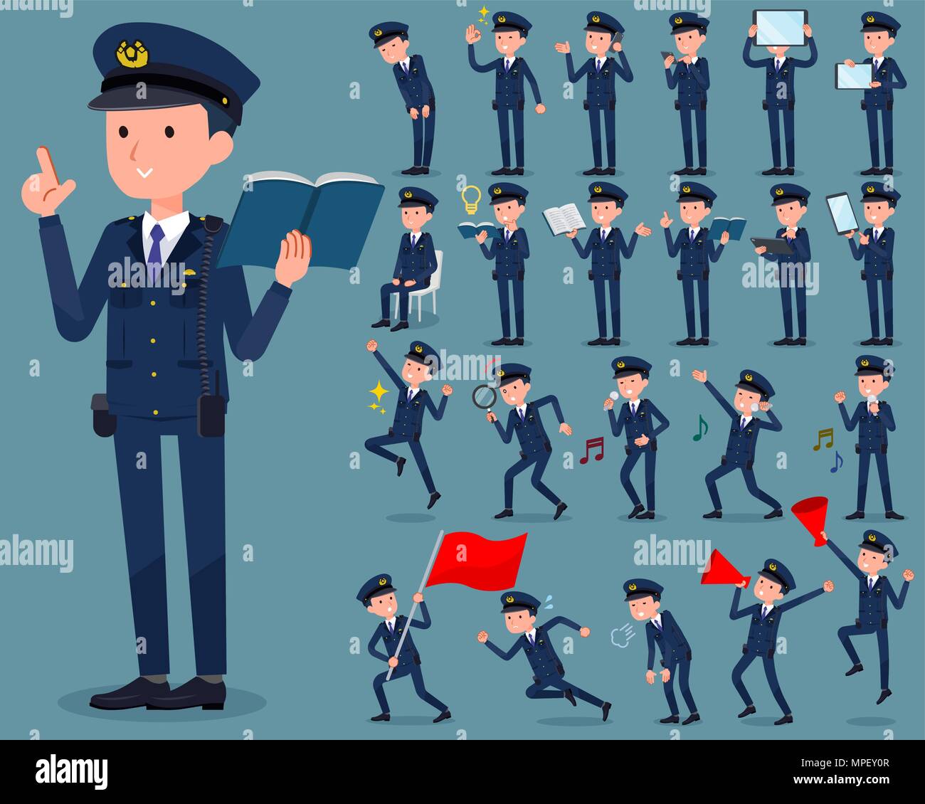 Japan police Stock Vector Images - Alamy