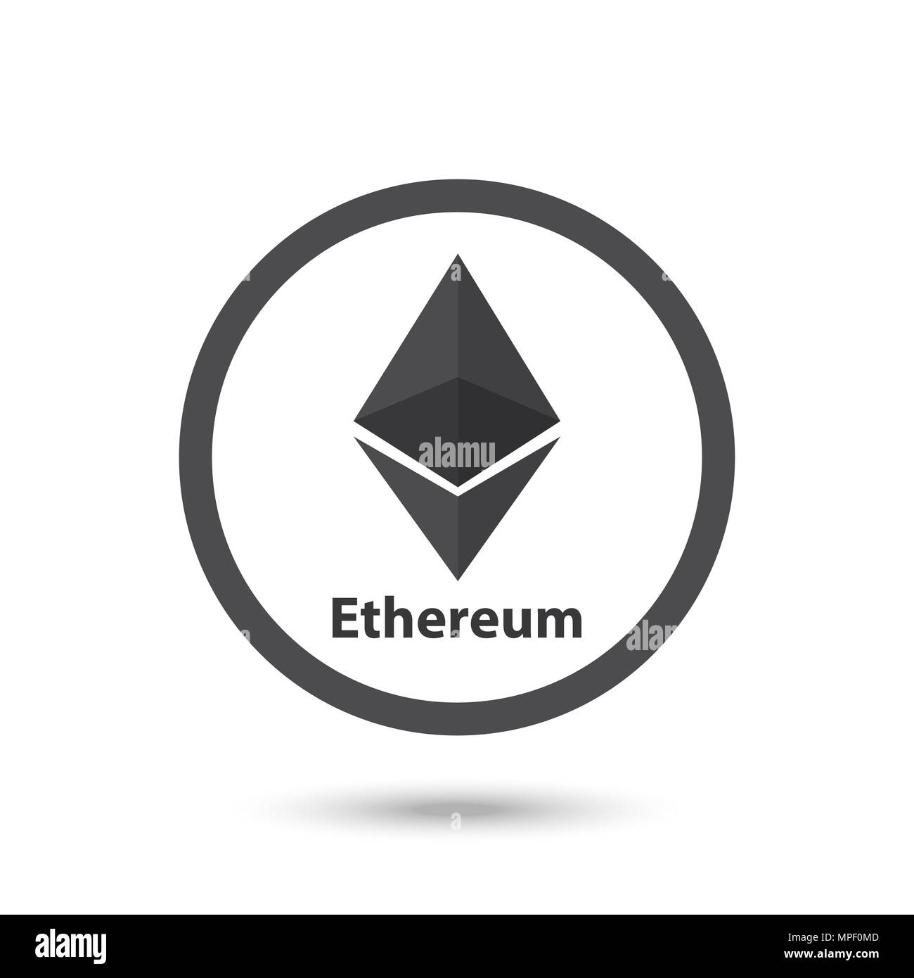 Ethereum symbol chrystal illustration Stock Vector Image & Art - Alamy