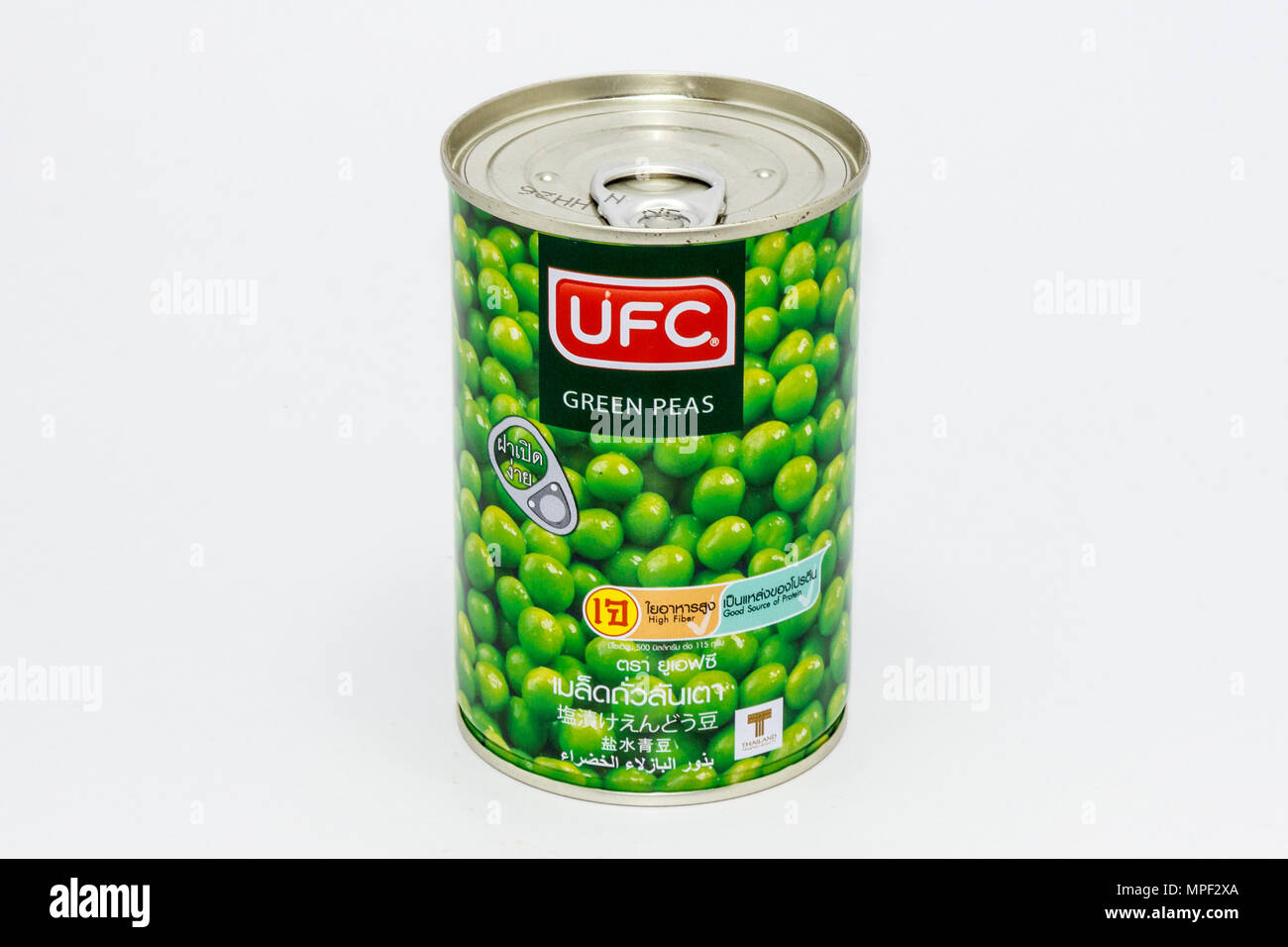 Phuket, Thailand-17th April 2018: Can of UFC green peas Stock Photo - Alamy