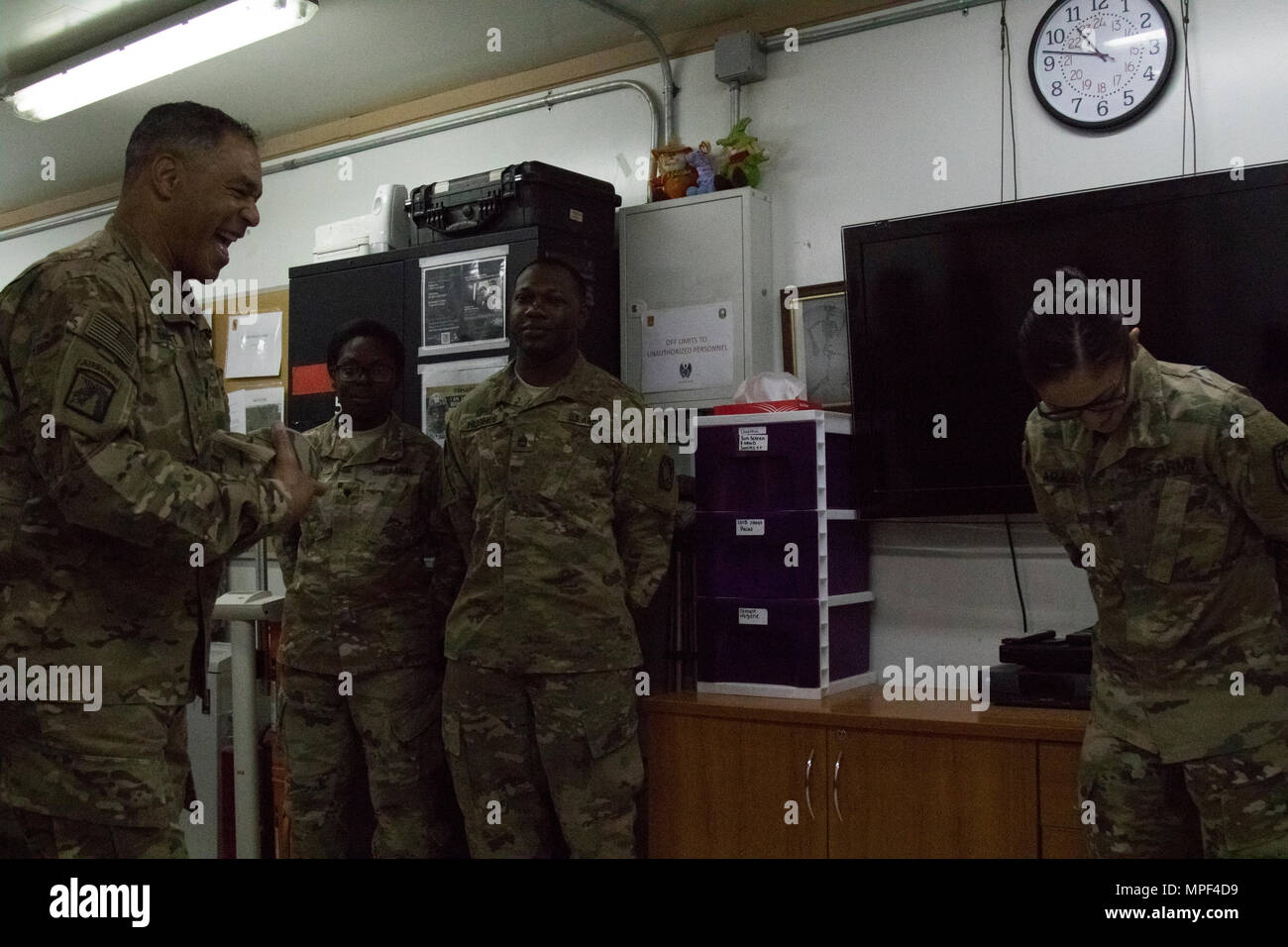 Lt. Gen. Michael X. Garrett, the U.S. Army Central Commander, speaks ...
