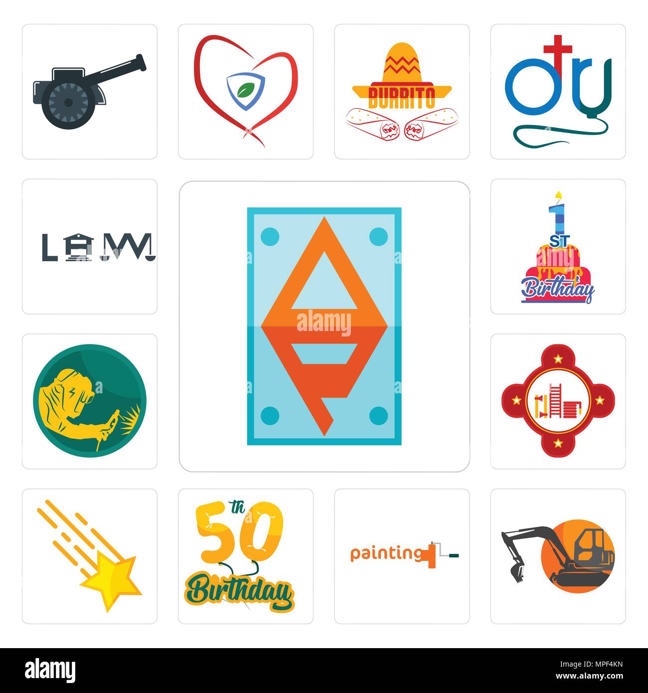 Stars 50th Stock Vector Images - Alamy