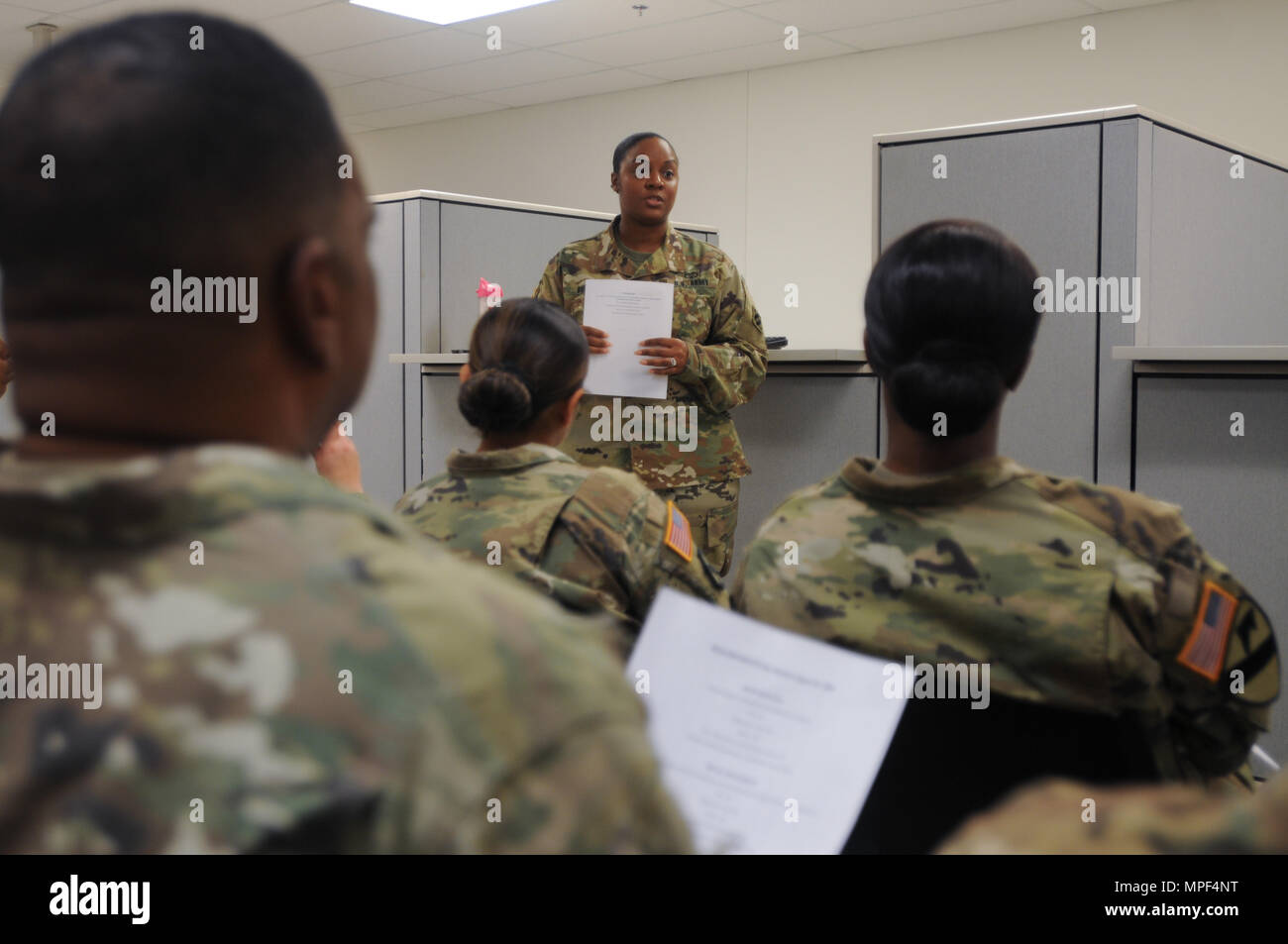 Sgt. 1st Class Maggie Buckner, noncommissioned officer in charge of the ...