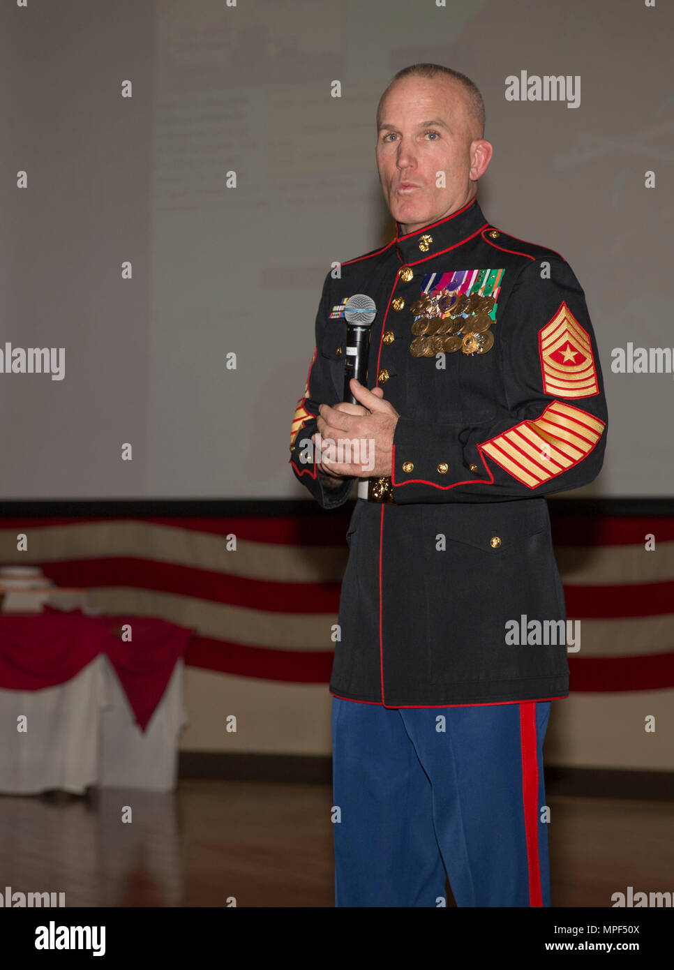 U.S. Marine Corps Sgt. Maj. Bradley A. Kasal, sergeant major, I Marine ...