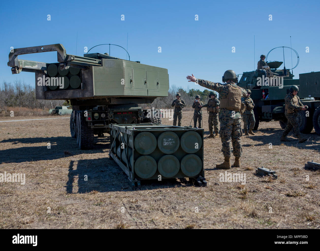U.S. Marines with Battery F, 3rd Battalion, 14th Marine Regiment, 4th ...