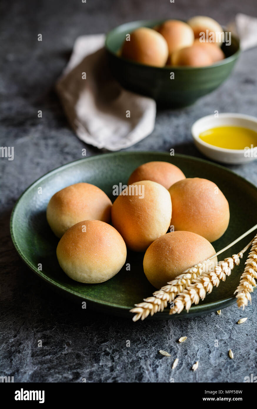 Panini All’Olio - traditional Italian olive oil bread rolls Stock Photo ...