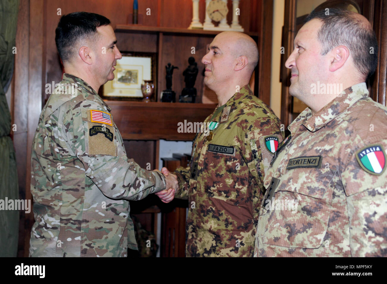 Col. Gregory K. Anderson, Commander of 173rd Airborne Brigade (left ...