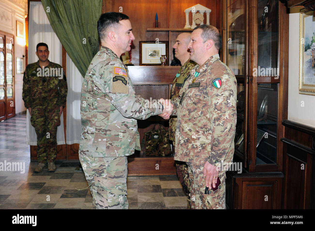 Col. Gregory K. Anderson, Commander of 173rd Airborne Brigade (left ...