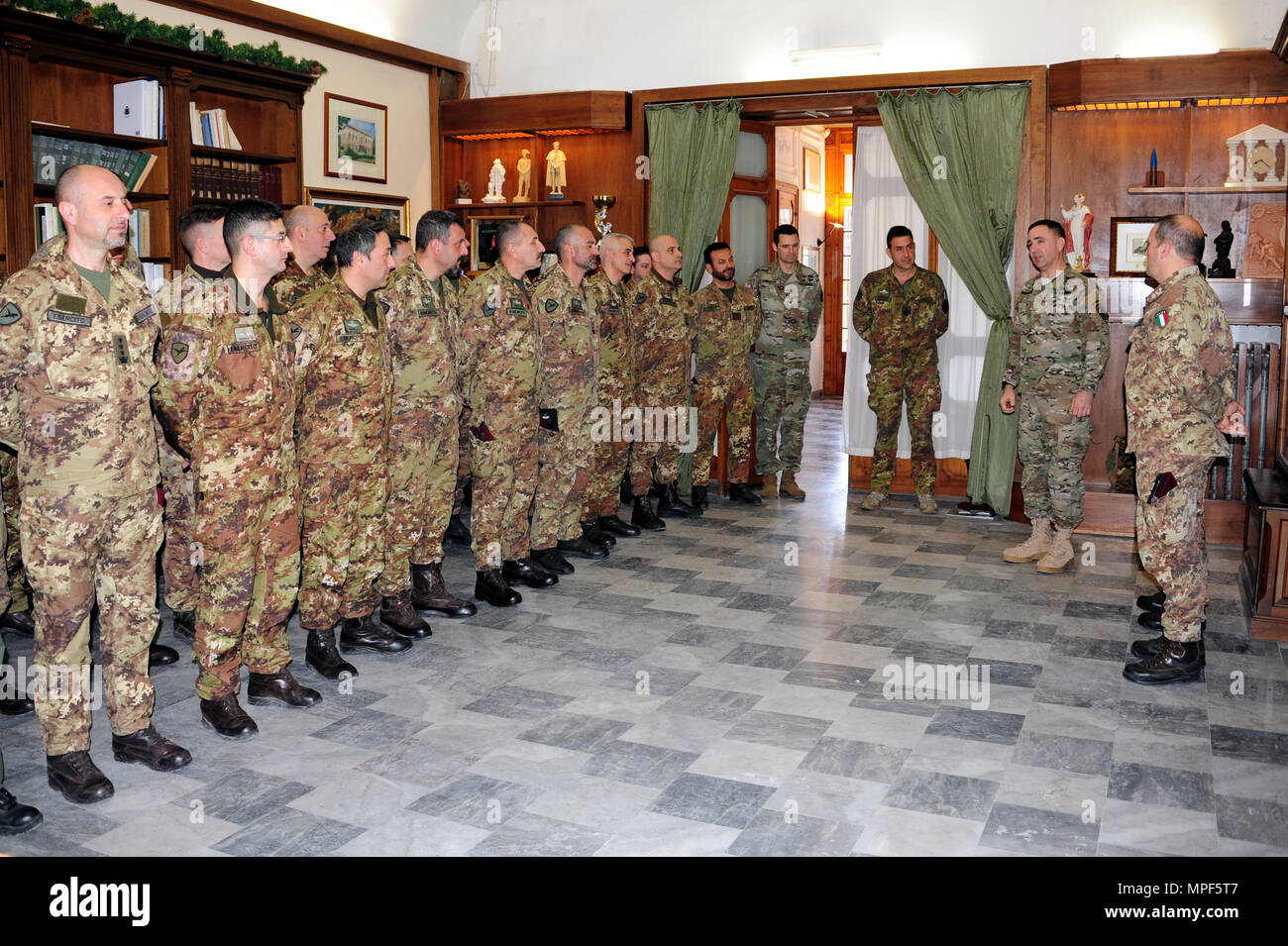 Col. Gregory K. Anderson, Commander of 173rd Airborne Brigade gives a ...