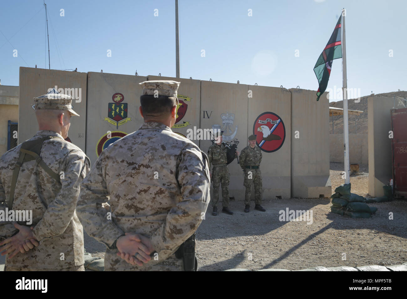 Coalition members at Task Force Al Asad during the United Kingdom ...