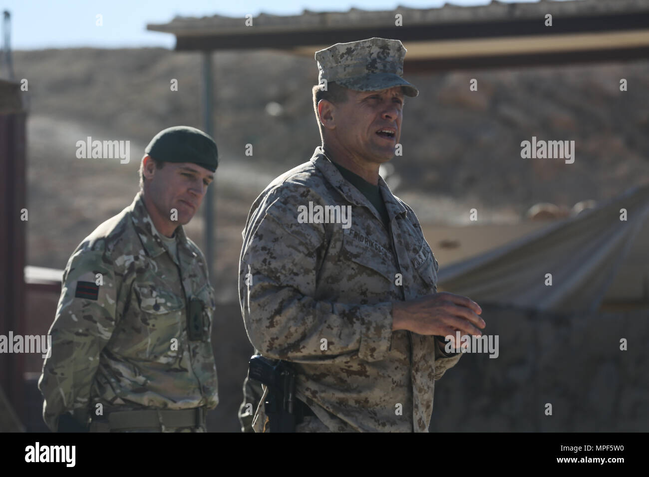 U.S. Marine Col. Fredrik Fridriksson, commander of Task Force Al Asad ...