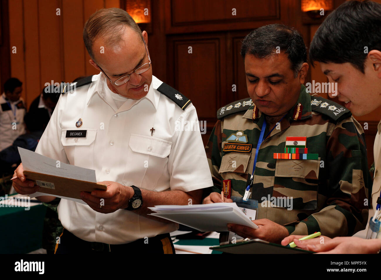 U.S. Army Lt. Col. Ralph Bieganek, chaplain, 18th Medical Command and ...