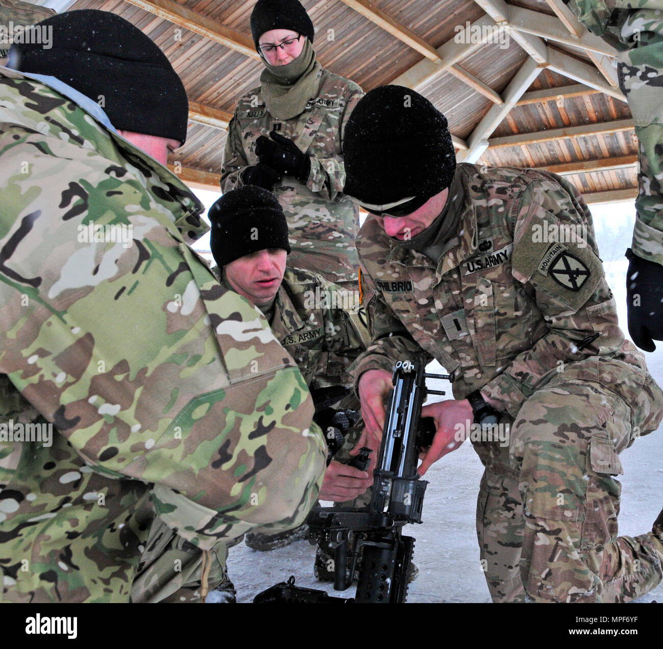 Lt. James Philbrick assembles an M-249 during the “Armorer’s Nightmare ...