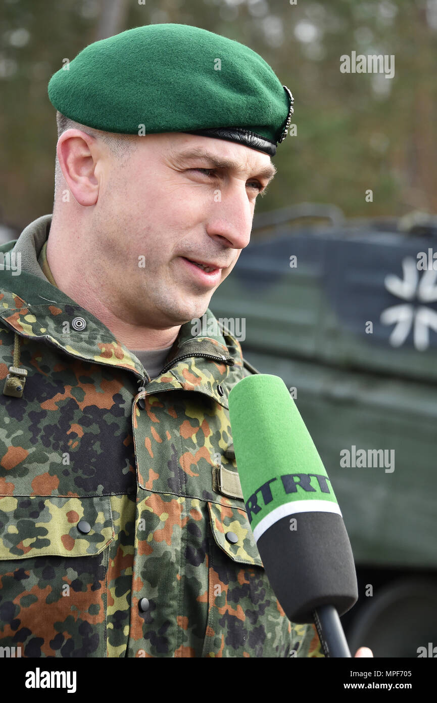 The deputy commander of German 122nd Mechanized Infantry Battalion ...