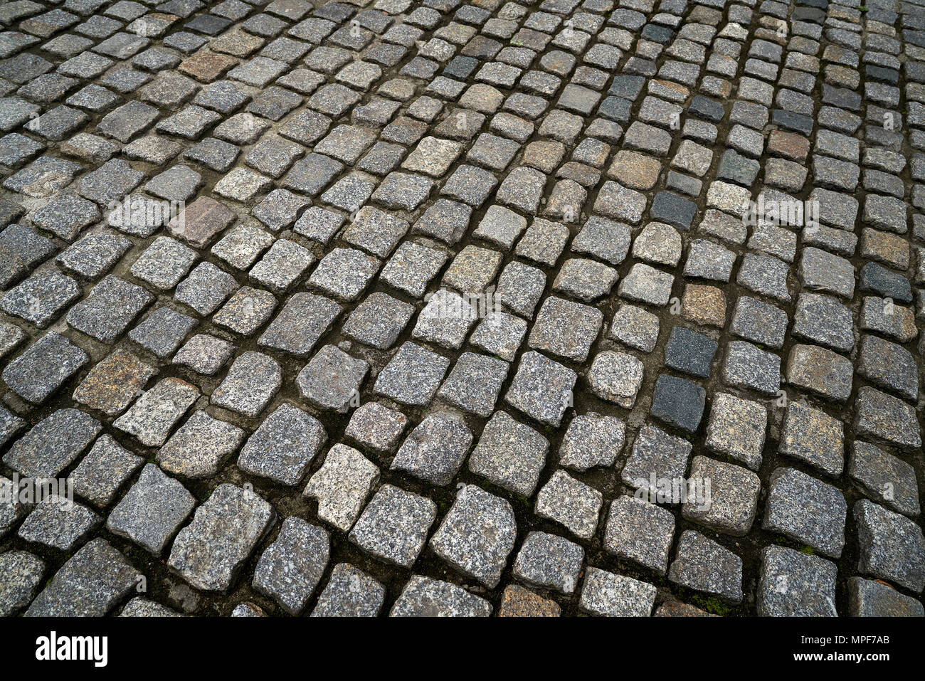Granite cobblestone pavement in Germany street outdoor Stock Photo - Alamy