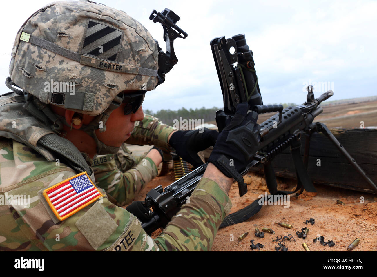 Pvt. Terry Partee, infantryman with Charlie Company, 3rd Battalion ...