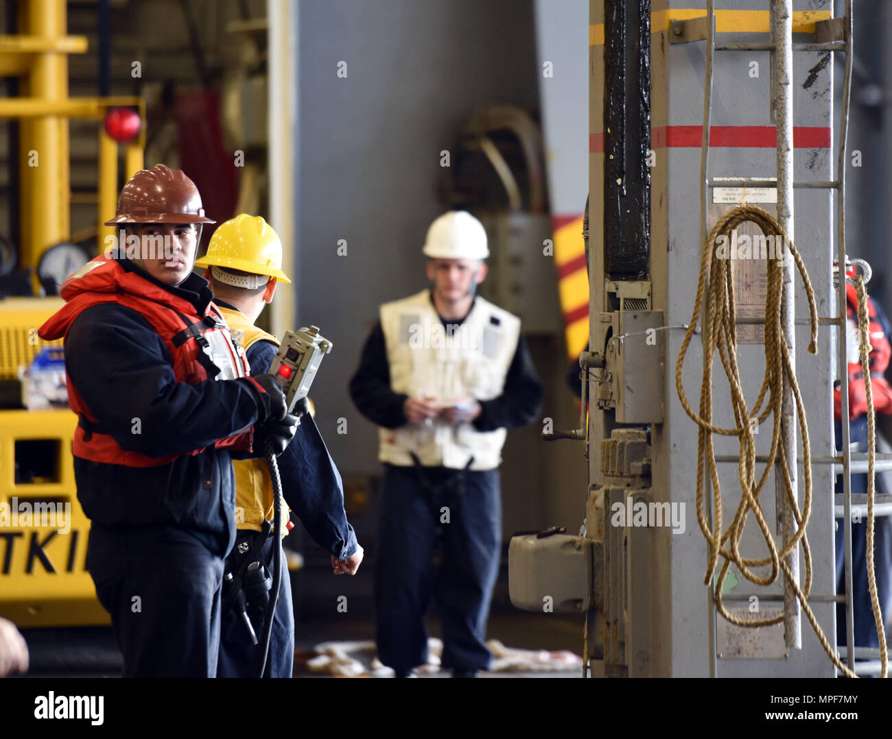 170218-N-GI441-230 MEDITERRANEAN SEA (Feb. 18, 2017) Seaman Ethan ...