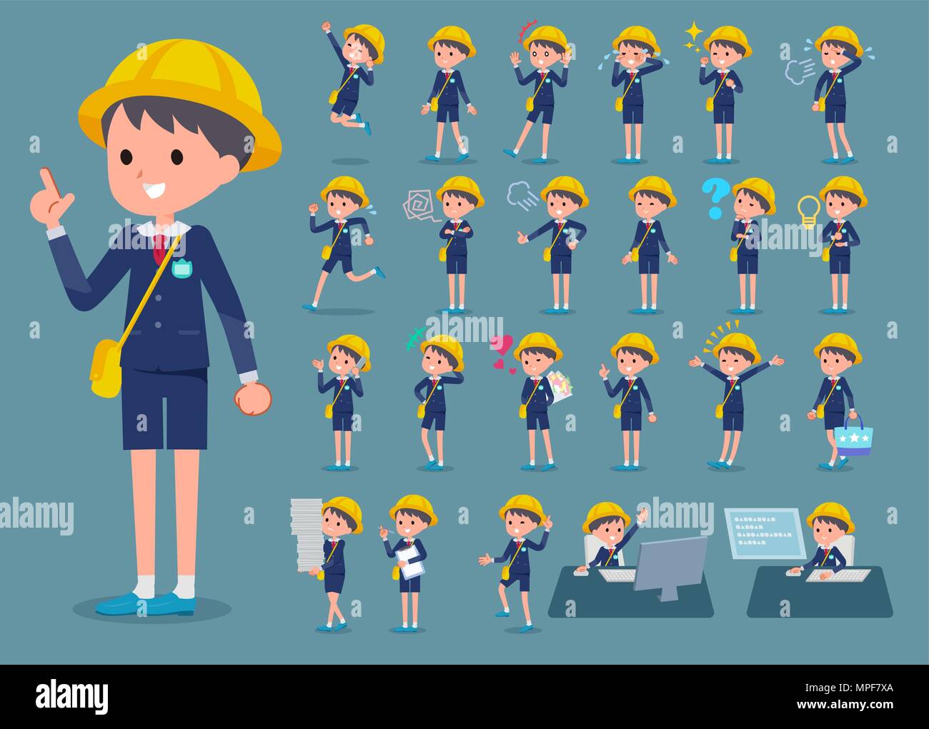 Embarrassed child at school Stock Vector Images - Alamy