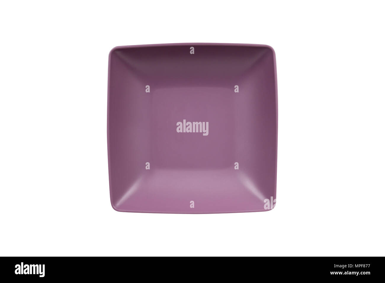 Top view of empty plastic plate, isolated on white background Stock ...