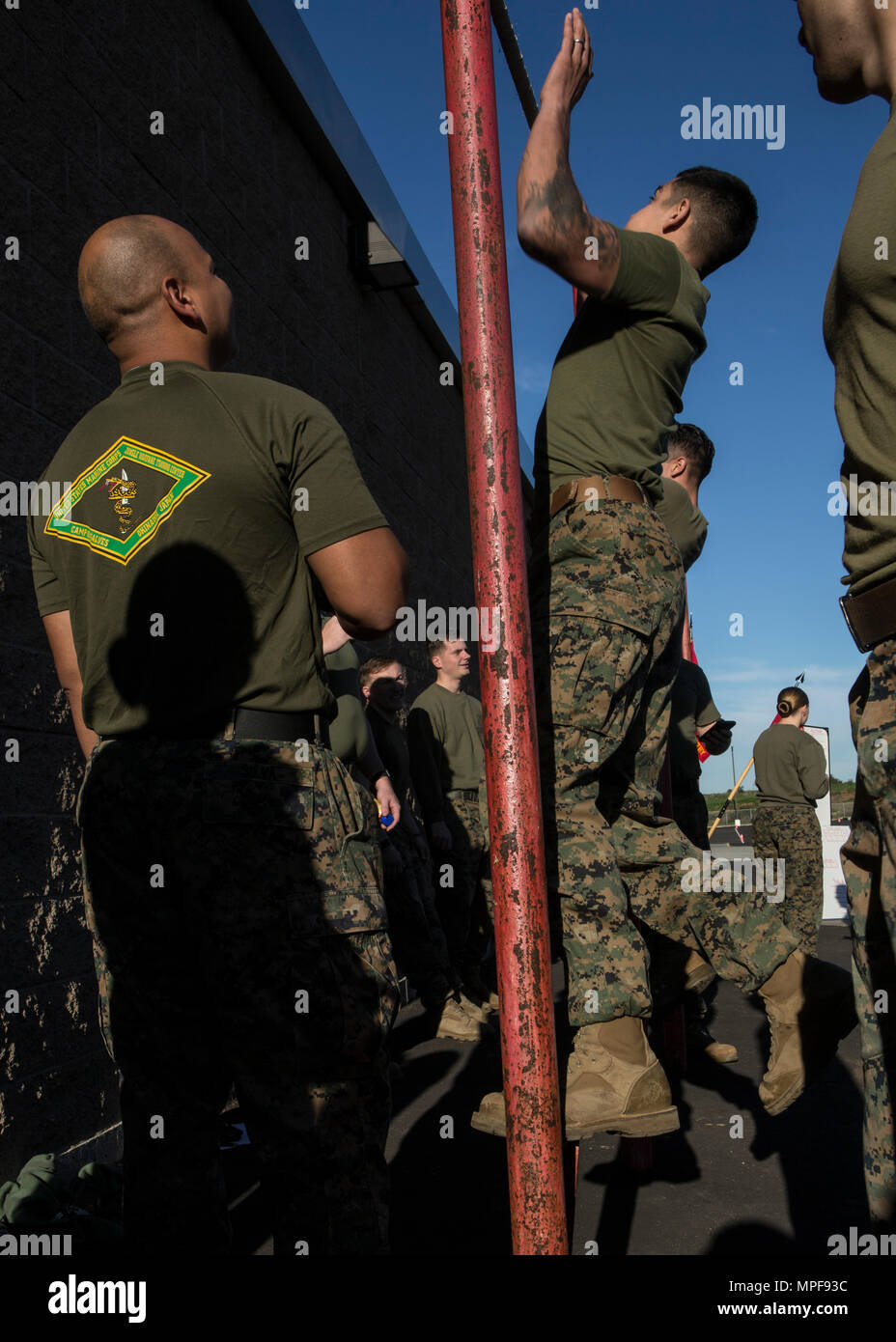 A U.S. Marine with 3d Low Altitude Air Defense Battalion, Marine Air ...