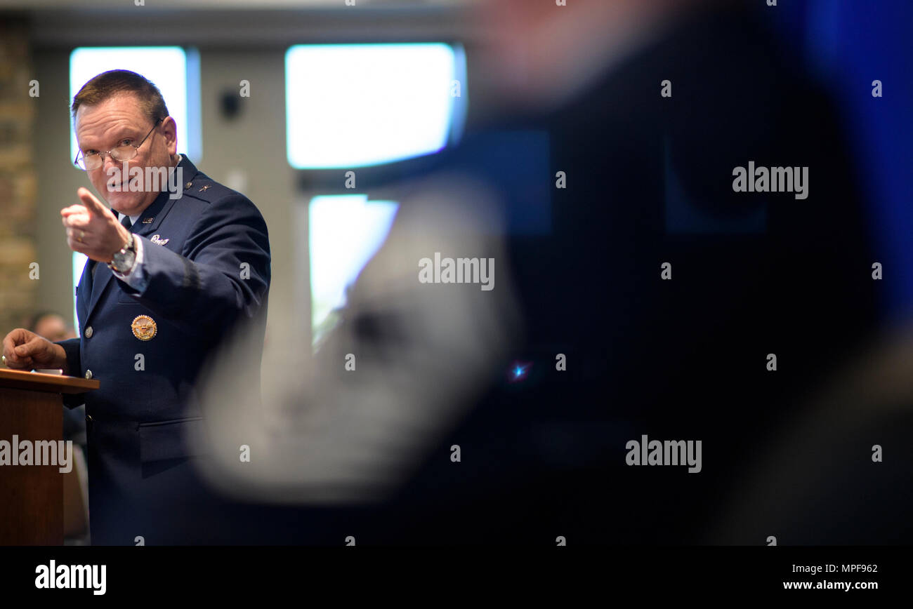 Brig. Gen. Samuel Mahoney tells a story about Chief Master Sgt. Tom ...