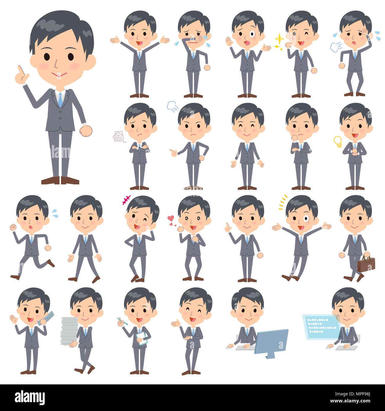 Embarrassed businessman Stock Vector Images - Alamy