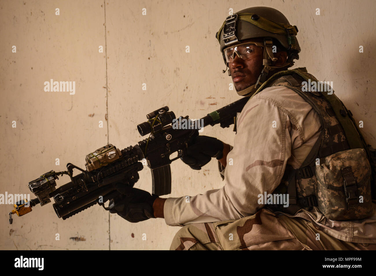FORT IRWIN, Calif. – A Soldier from Blackjack Troop, 1st Squadron, 11th ...