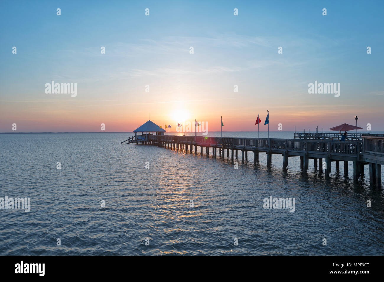 View of Currituck Sound from near Duck in USA Stock Photo - Alamy