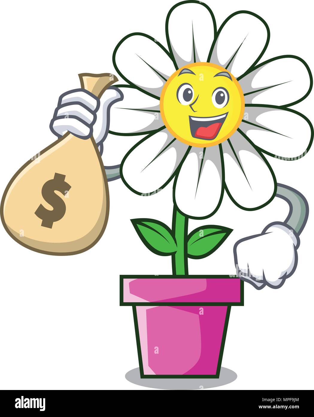 Gold coin daisy Stock Vector Images - Alamy