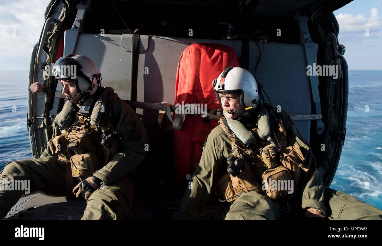 170218-N-KB401-206 MEDITERRANEAN SEA(Feb. 18, 2017) Naval Aircrewman ...