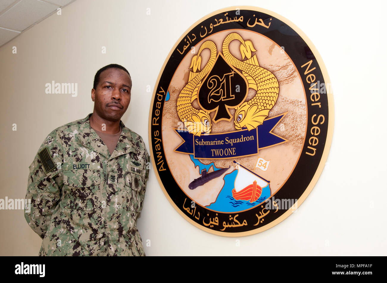 NAVAL SUPPORT ACTIVITY BAHRAIN (Feb. 16, 2017) Command Master Chief ...