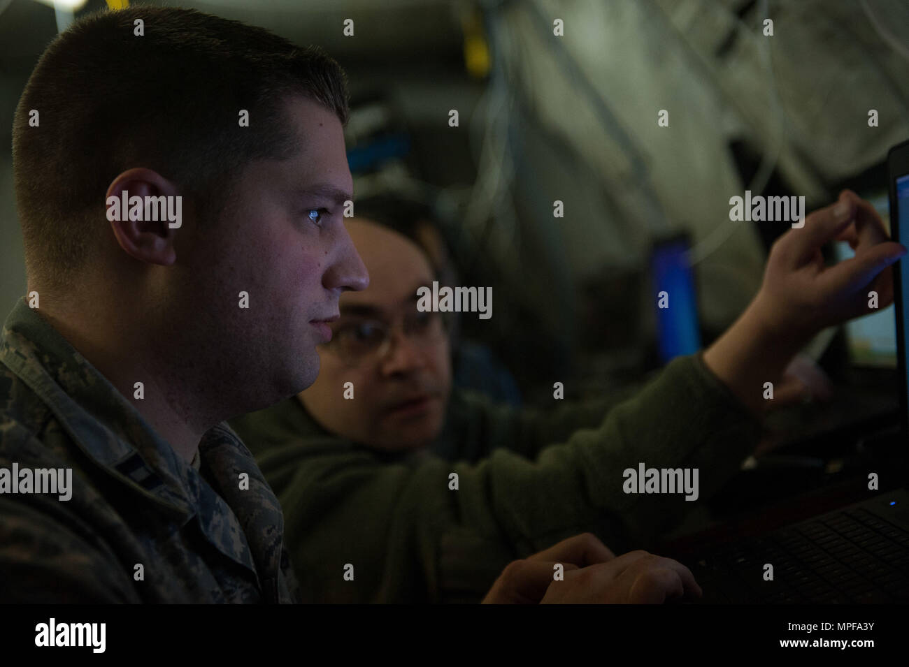 Capt. Andrew Marlow, 1st Combat Communications Squadron flight ...