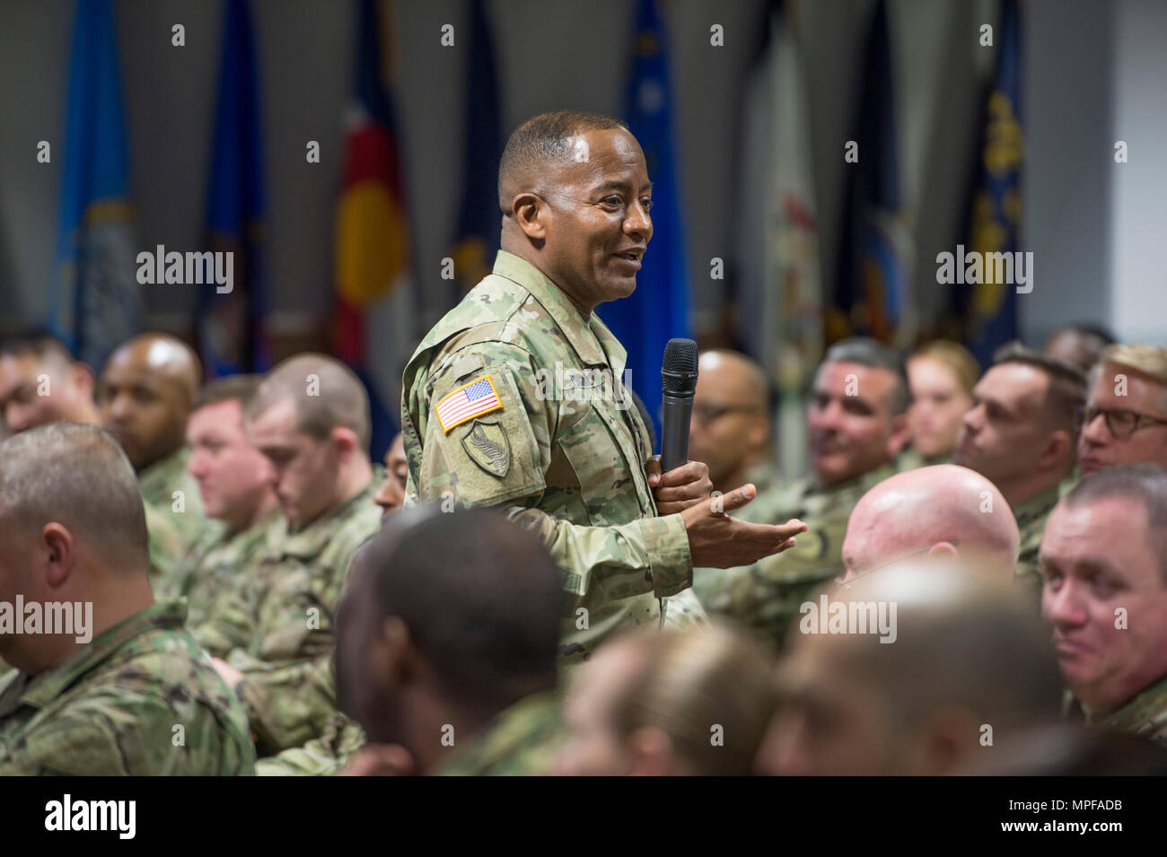 Lt. Gen. Robert S. Ferrell, Army Chief Information Officer/G6 speaks to ...