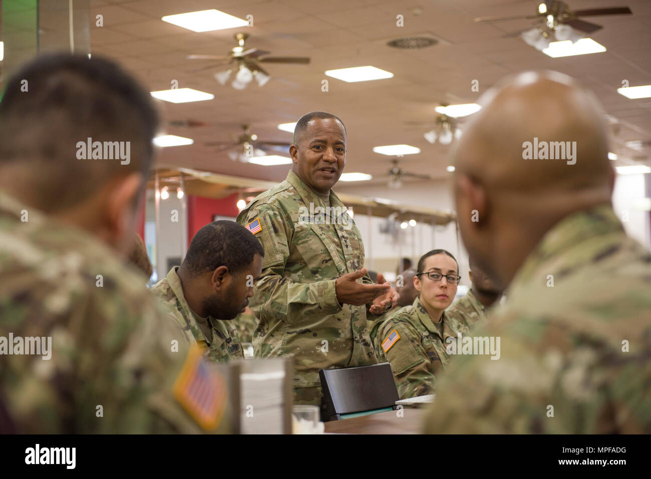 Lt. Gen. Robert S. Ferrell, Army Chief Information Officer/G6 speaks to ...