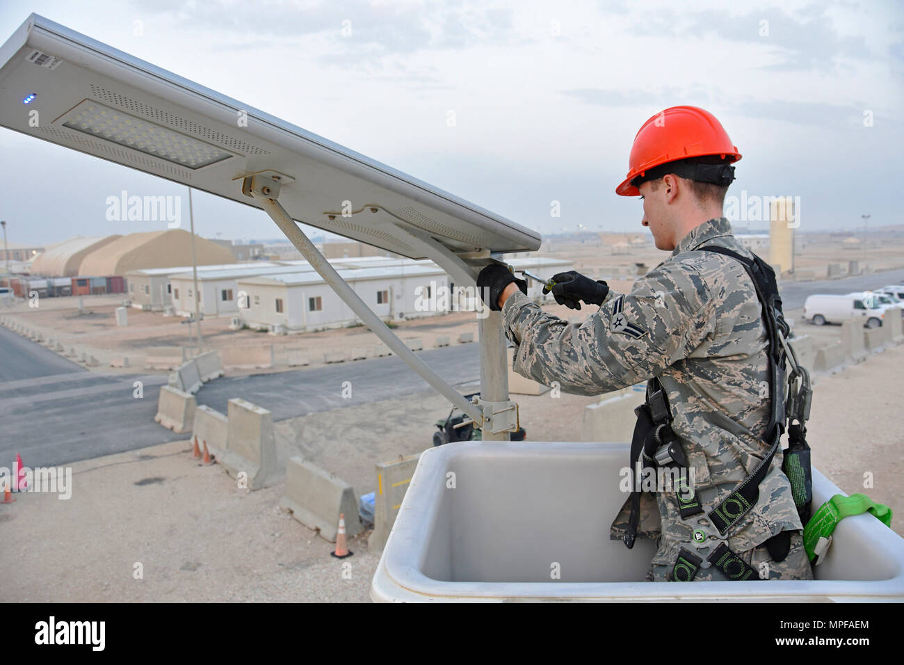 U.S. Air Force Airman 1st Class Corey Martin, an electrical systems ...