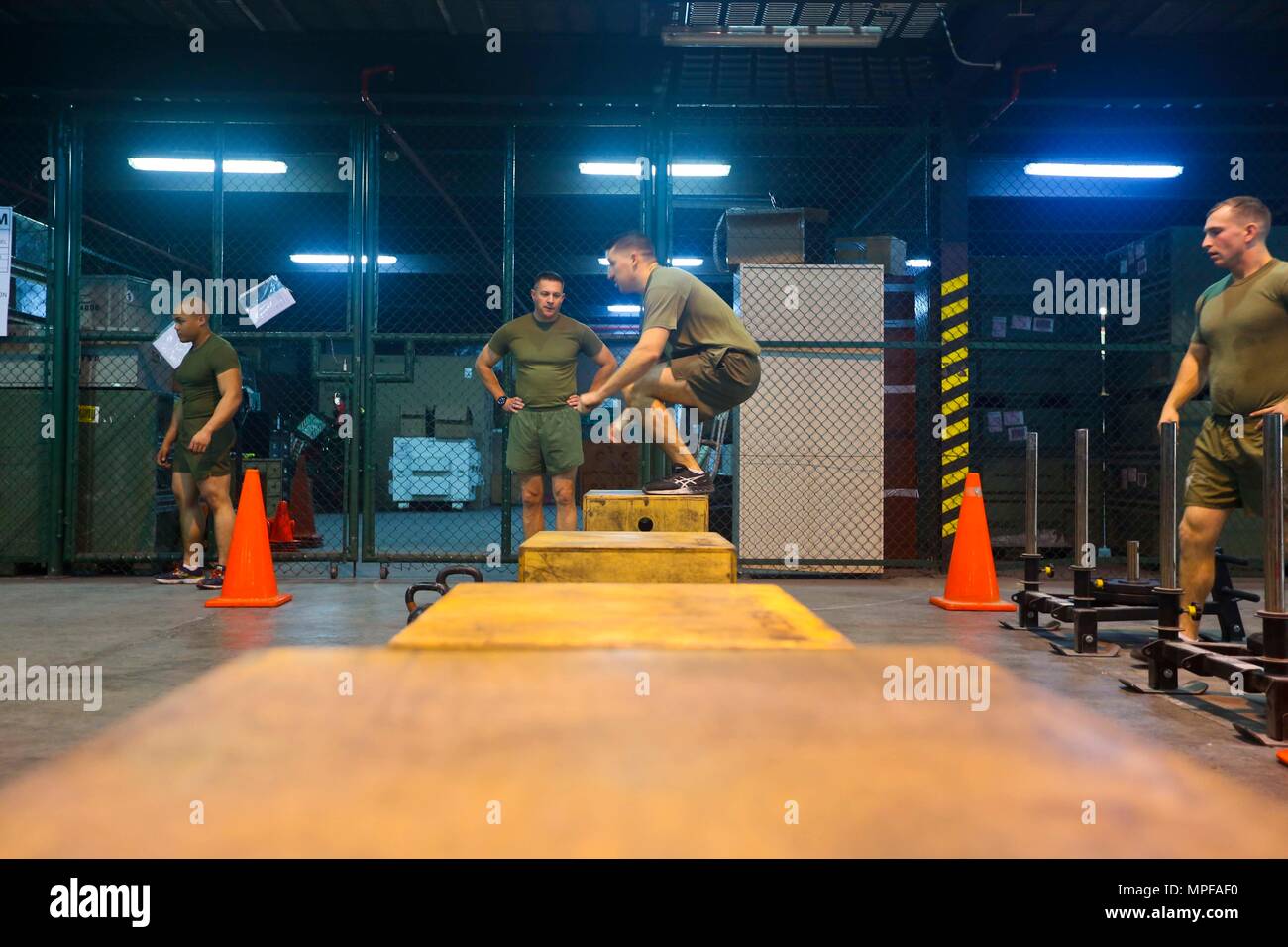 U.S. Marine Sgt. Brandon Howard, a staff section operations chief with ...