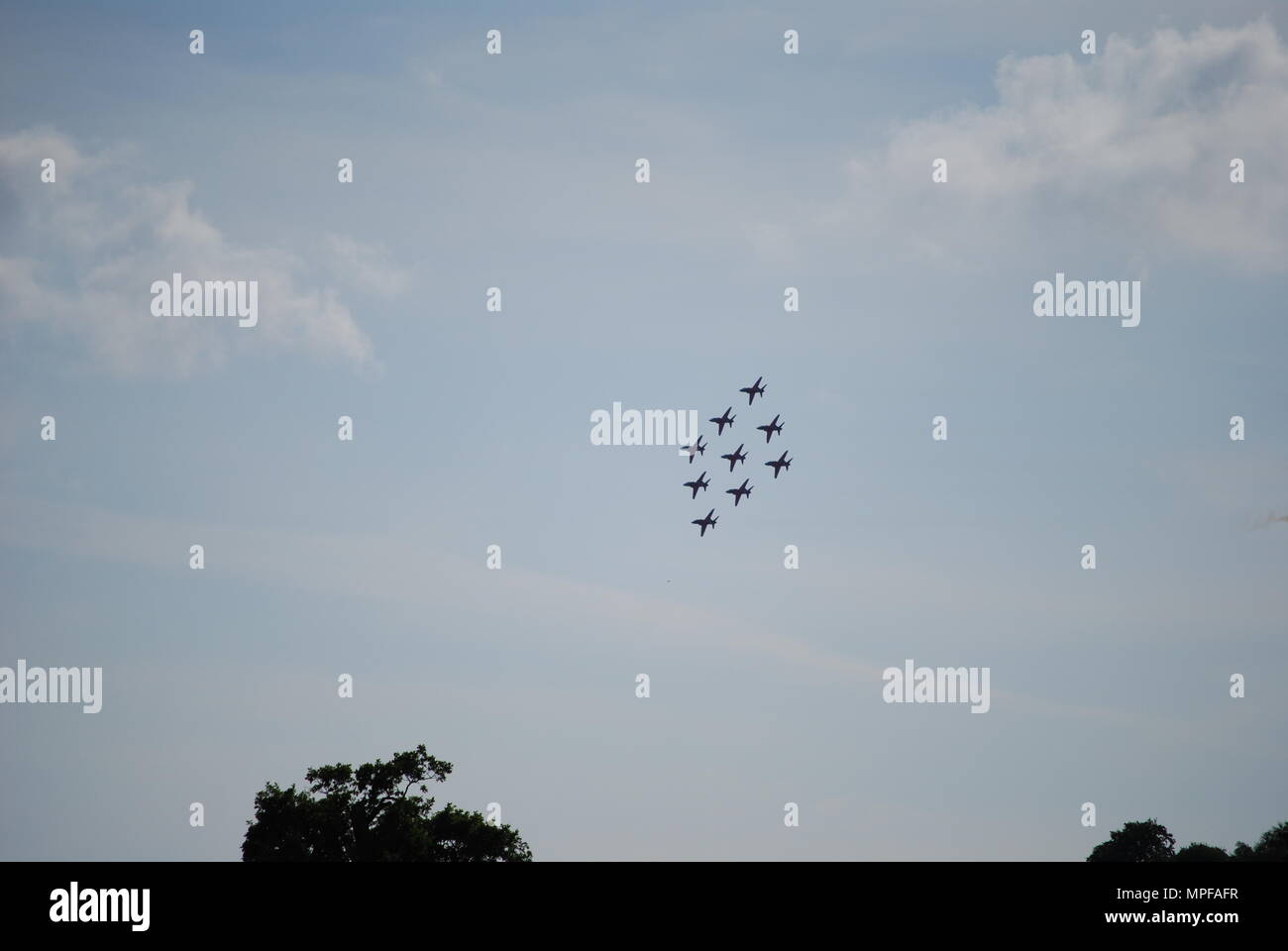 Red Arrows Display Stock Photo - Alamy