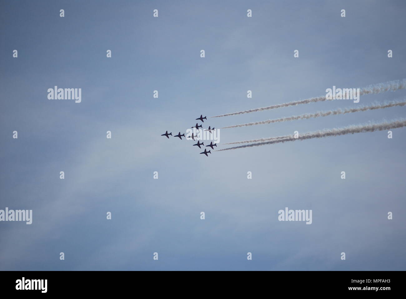 Red Arrows Display Stock Photo - Alamy
