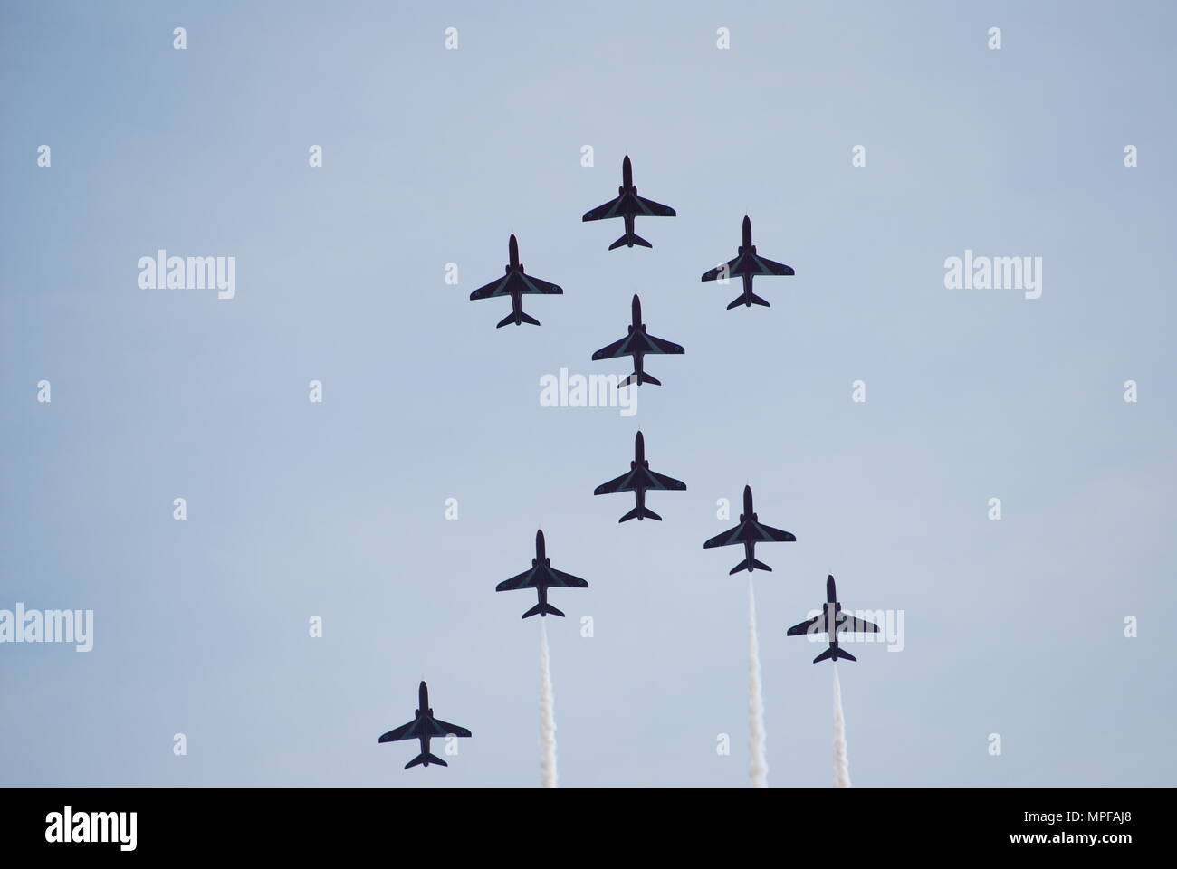 Red Arrows Display Stock Photo - Alamy