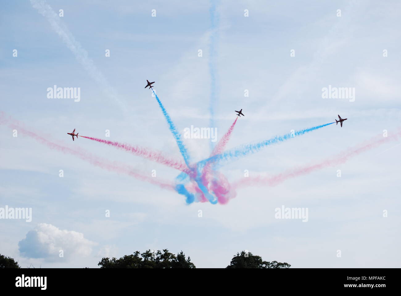 Red Arrows Display Stock Photo - Alamy