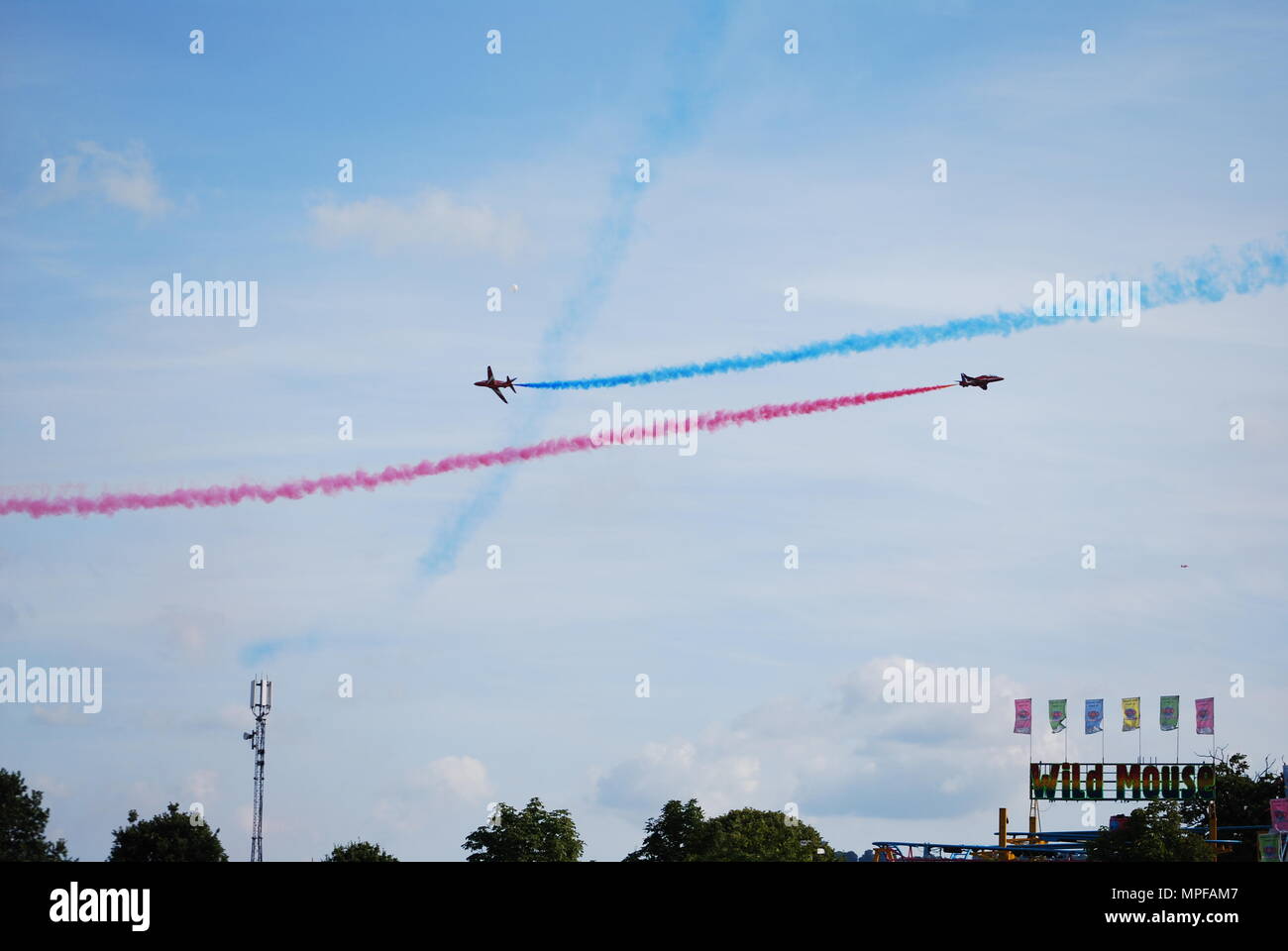 Red Arrows Display Stock Photo - Alamy