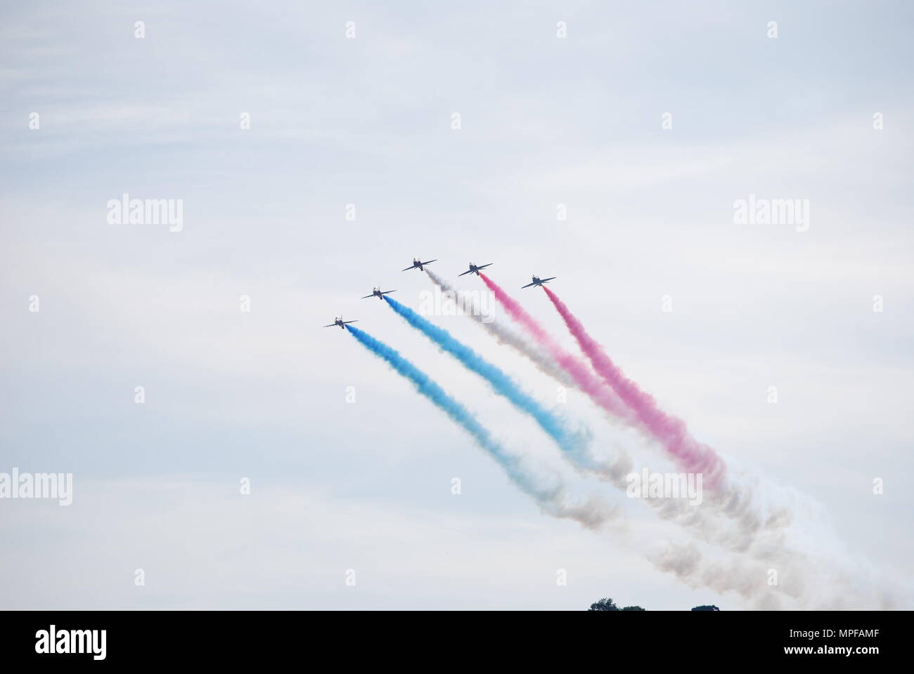 Red Arrows Display Stock Photo - Alamy
