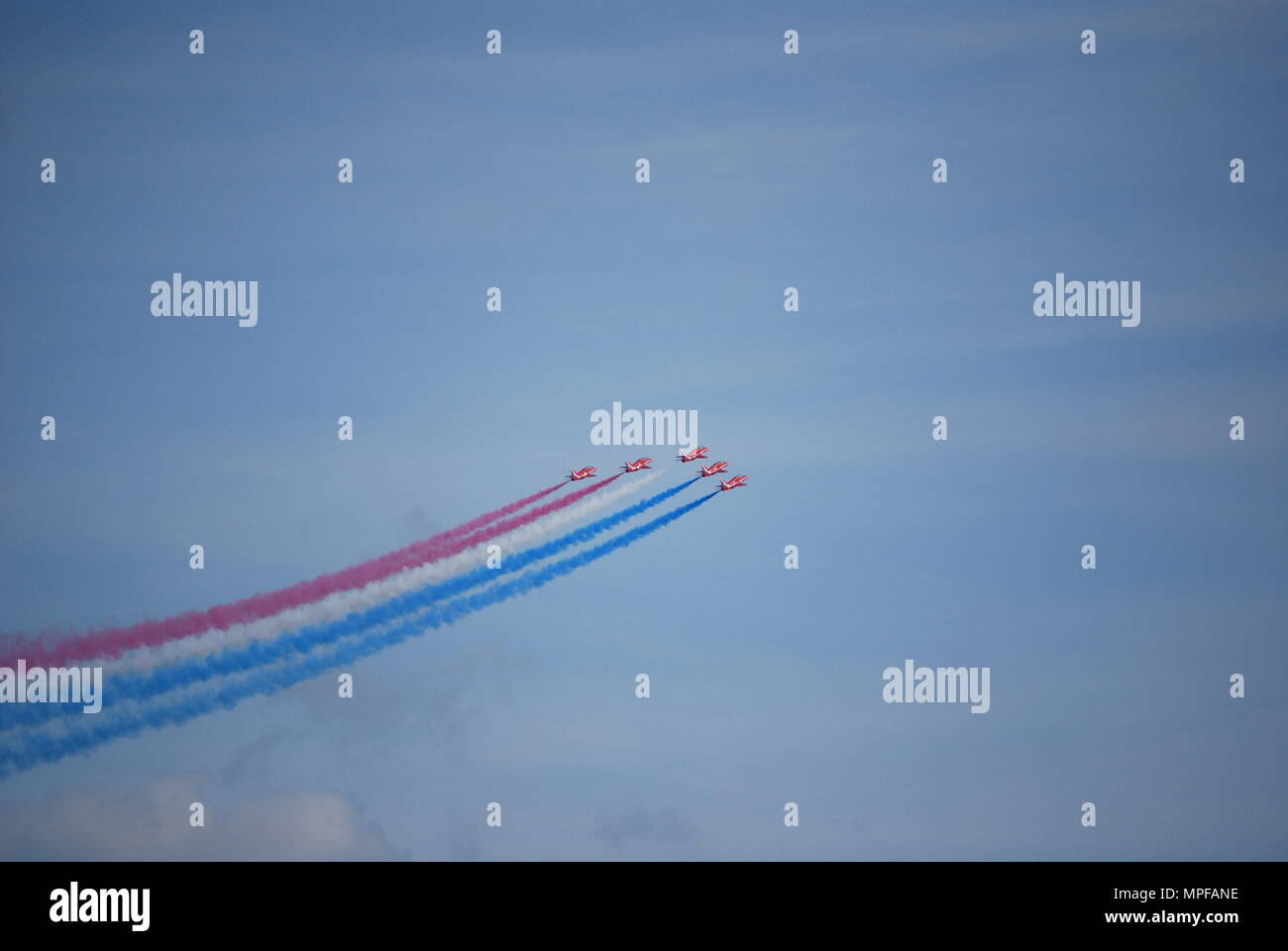 Red Arrows Display Stock Photo - Alamy