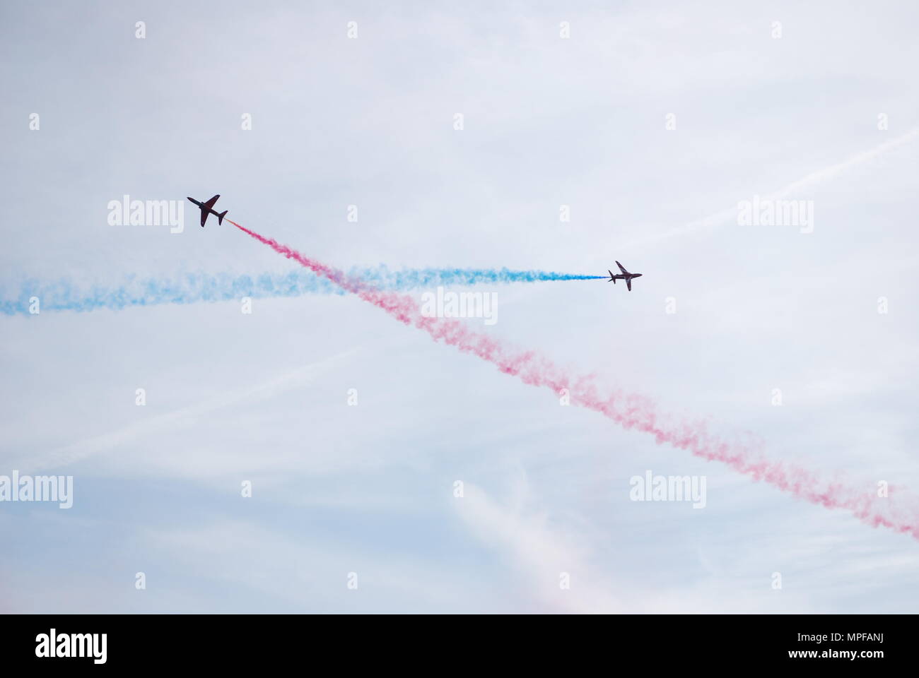 Red Arrows Display Stock Photo - Alamy