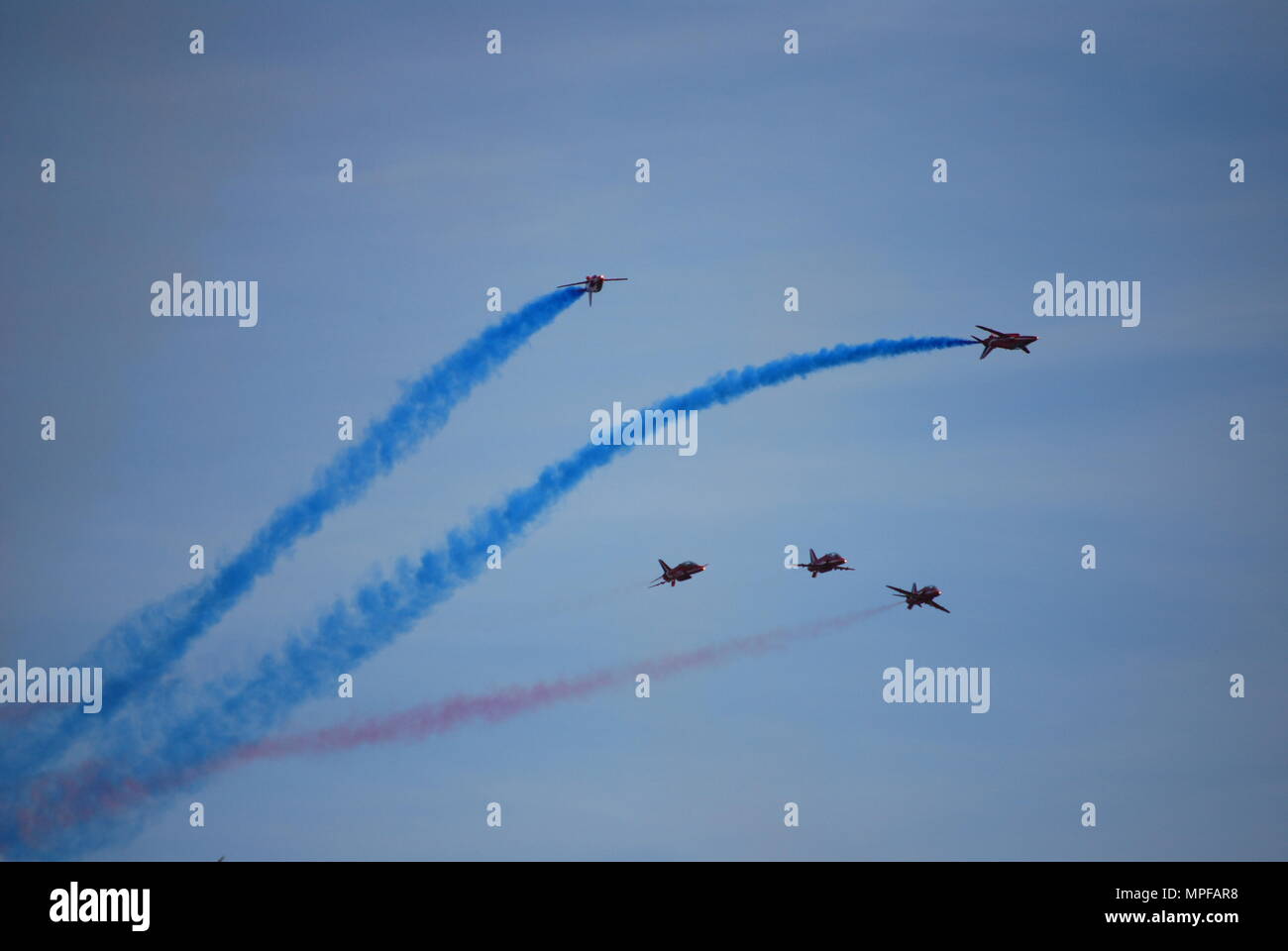 Red Arrows Display Stock Photo - Alamy