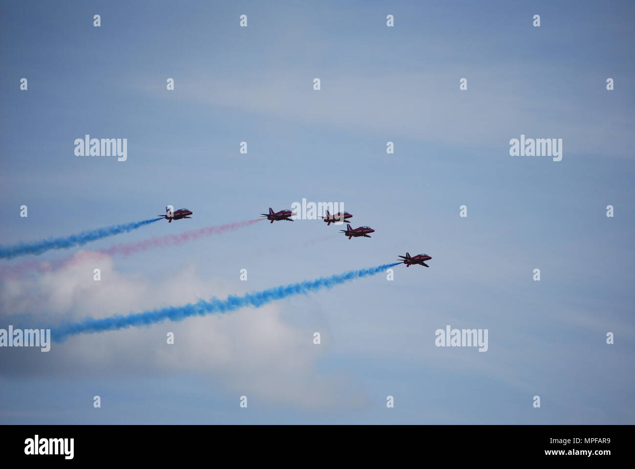 Red Arrows Display Stock Photo - Alamy