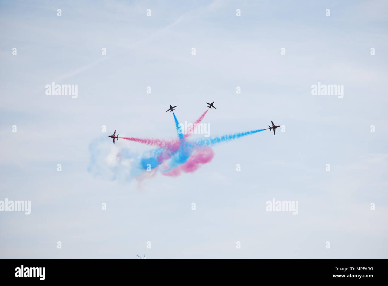 Red Arrows Display Stock Photo - Alamy