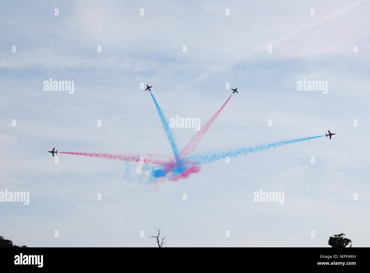 Red Arrows Display Stock Photo - Alamy